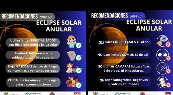 Protección Civil emitió recomendaciones para observar sin riesgo el eclipse solar - Reqronexion ...
