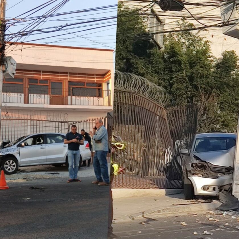 Vehículo Choca Contra Poste Y Provoca Apagón Reqronexion