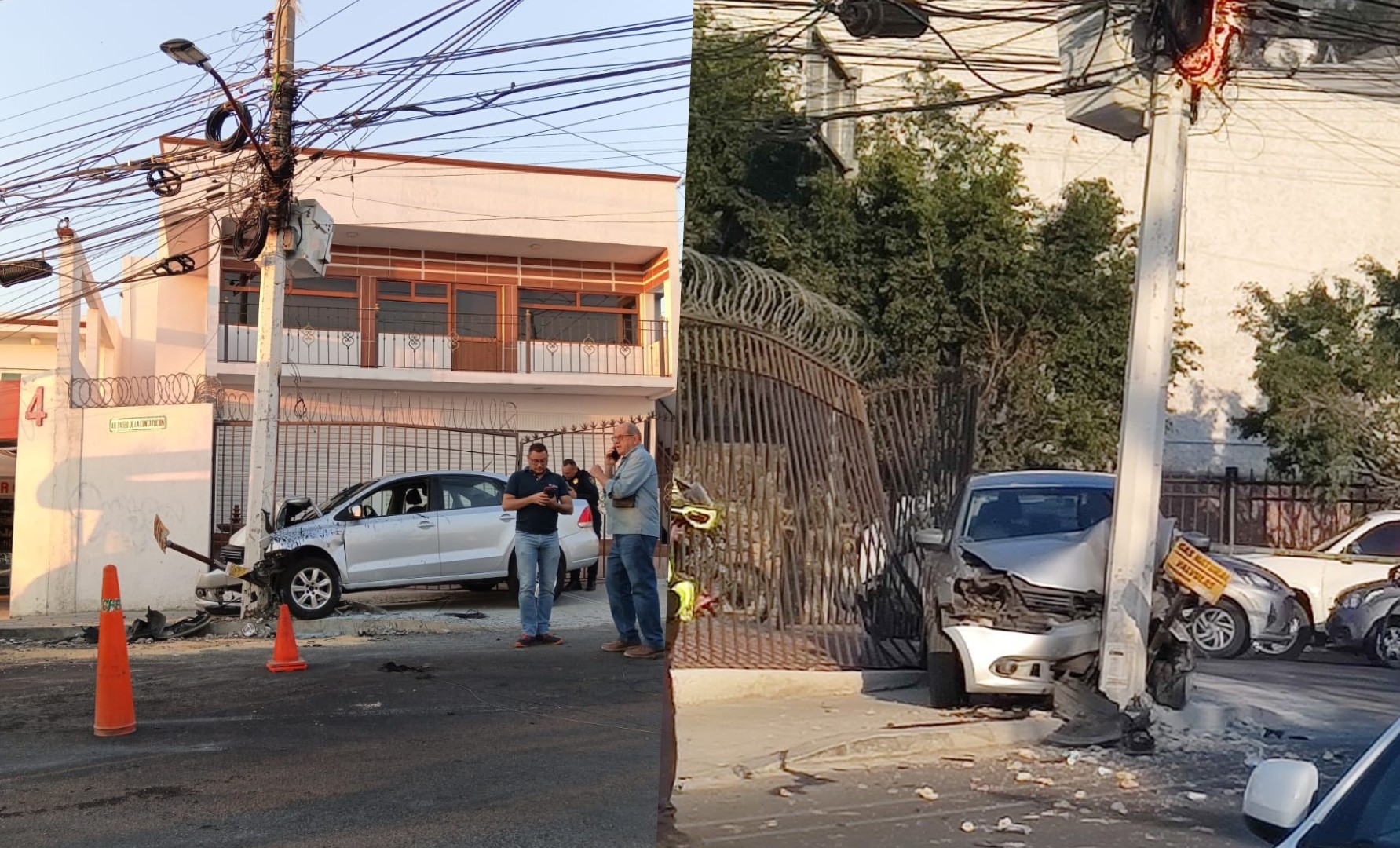 Vehículo Choca Contra Poste Y Provoca Apagón Reqronexion